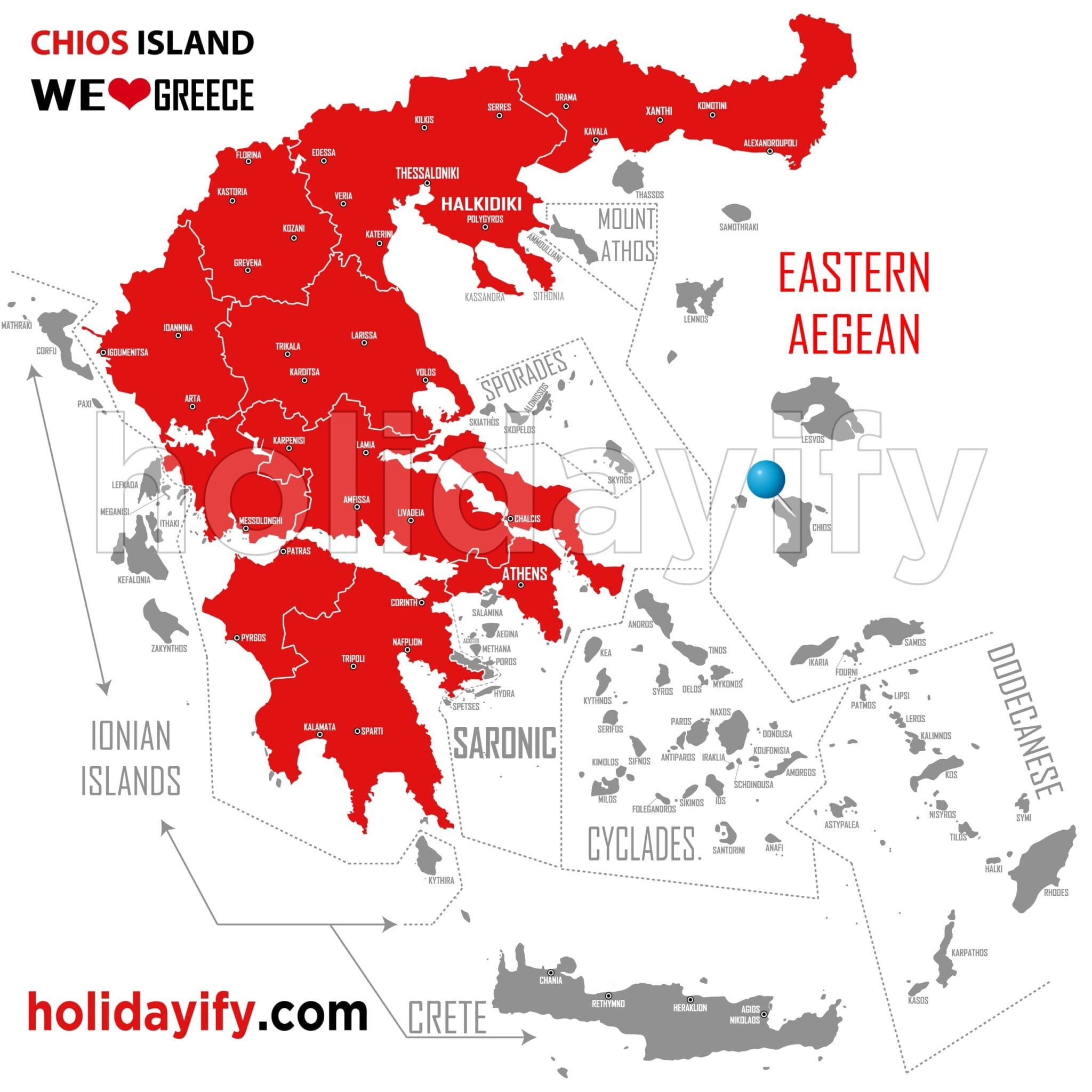Where is Chios Island - Holidayify.com